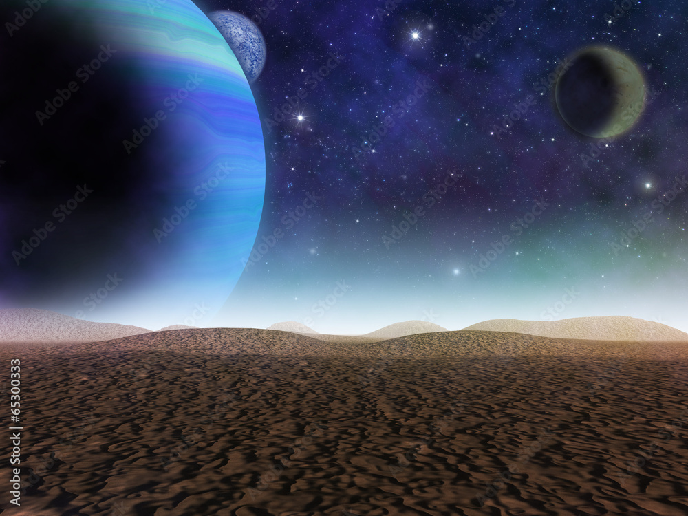 Alien Solar System View