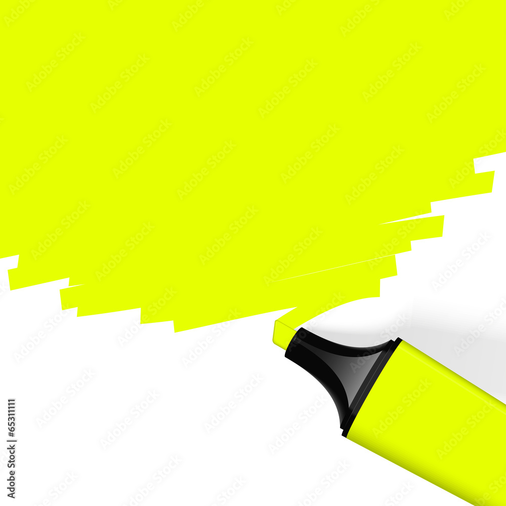 Textmarker mit Markierung Stock-Vektorgrafik | Adobe Stock
