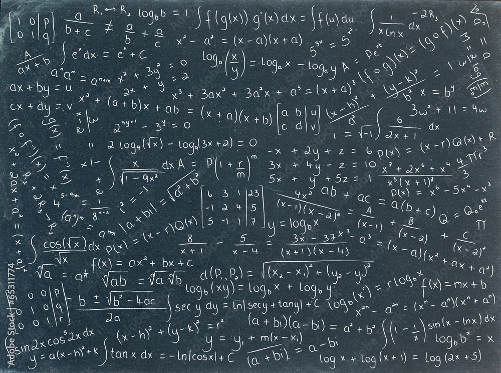 Math Equations Blackboard