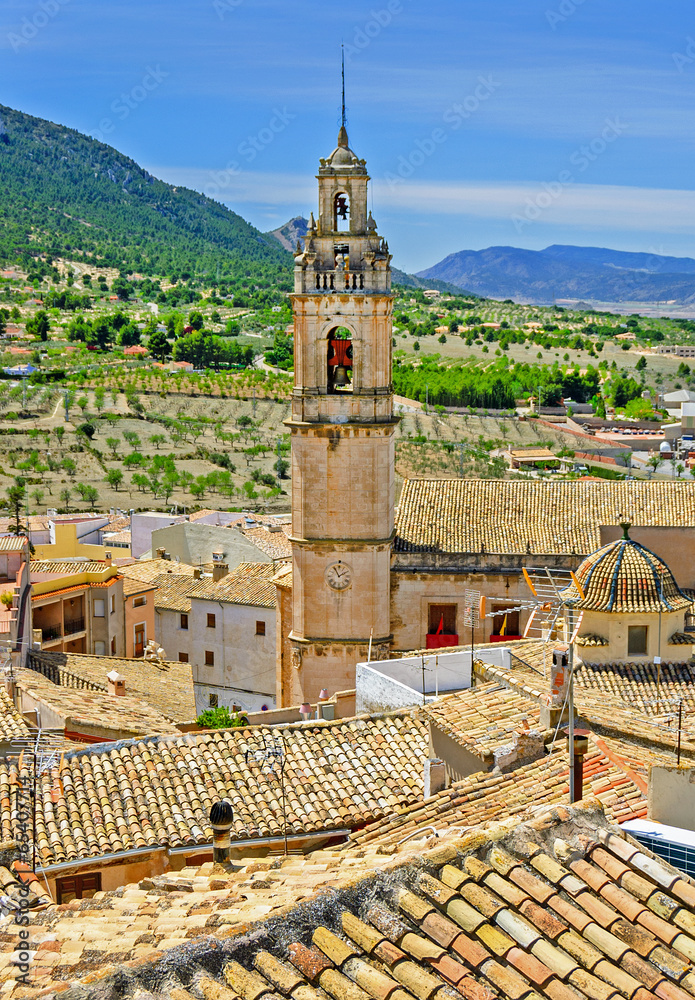 View of Biar Town, Alicante Province, Spain foto de Stock | Adobe Stock