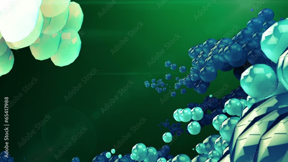 background with moving blue bubbles loop Stock Video | Adobe Stock