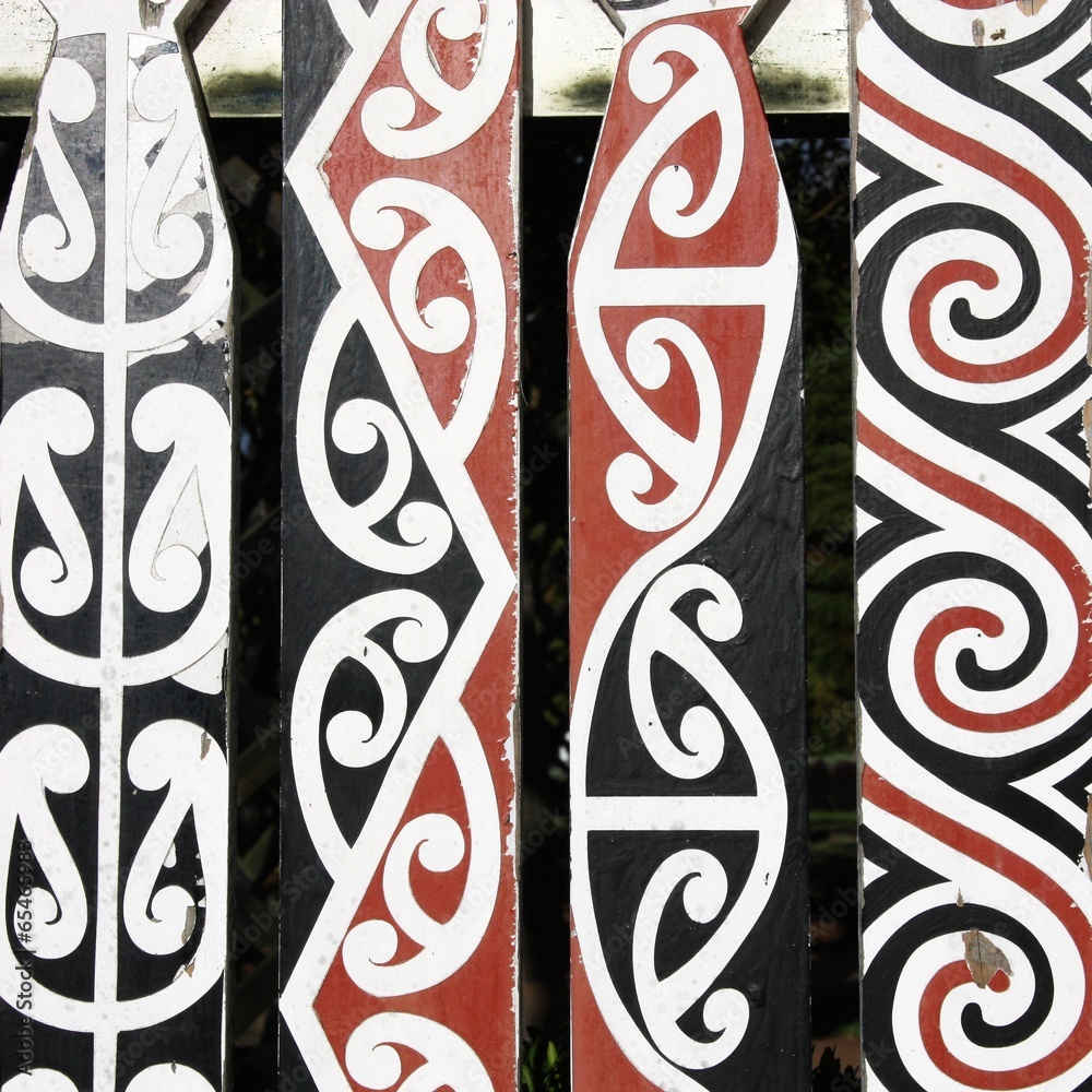 Maori art in New Zealand Stock Photo | Adobe Stock