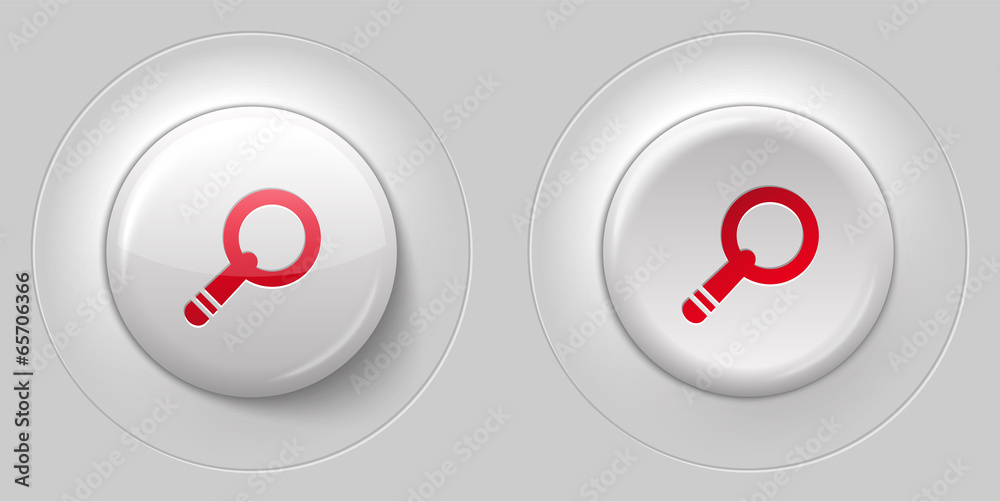 search button , normal and pushed Stock Vector | Adobe Stock