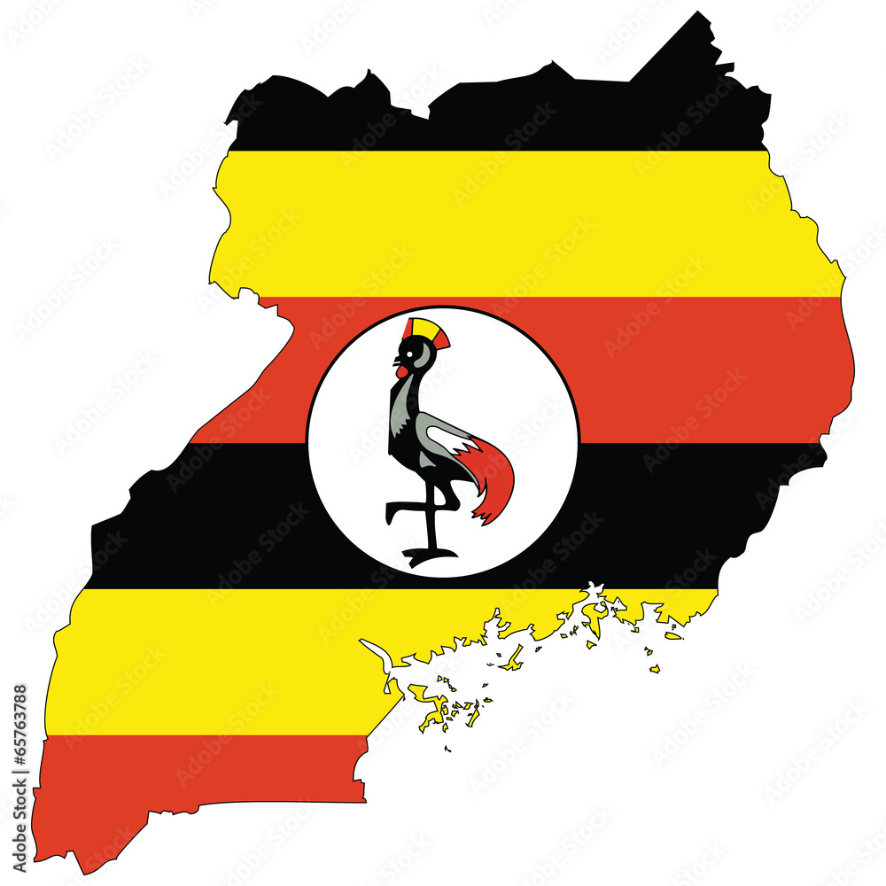Uganda map Stock Illustration | Adobe Stock