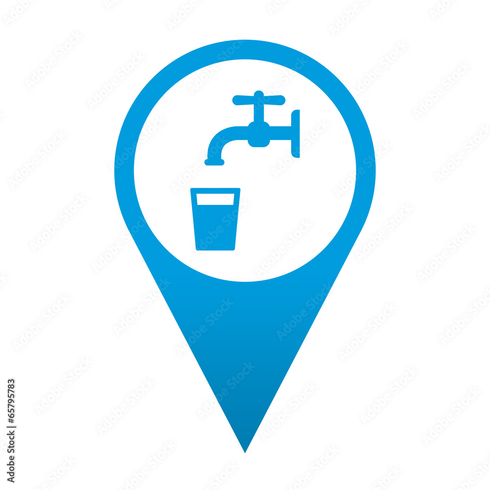 Icono localizacion simbolo agua potable 素材庫插圖 | Adobe Stock