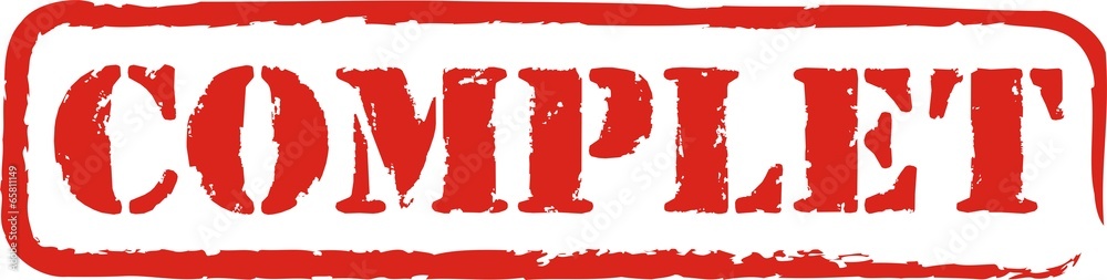 Vecteur Stock tampon complet | Adobe Stock