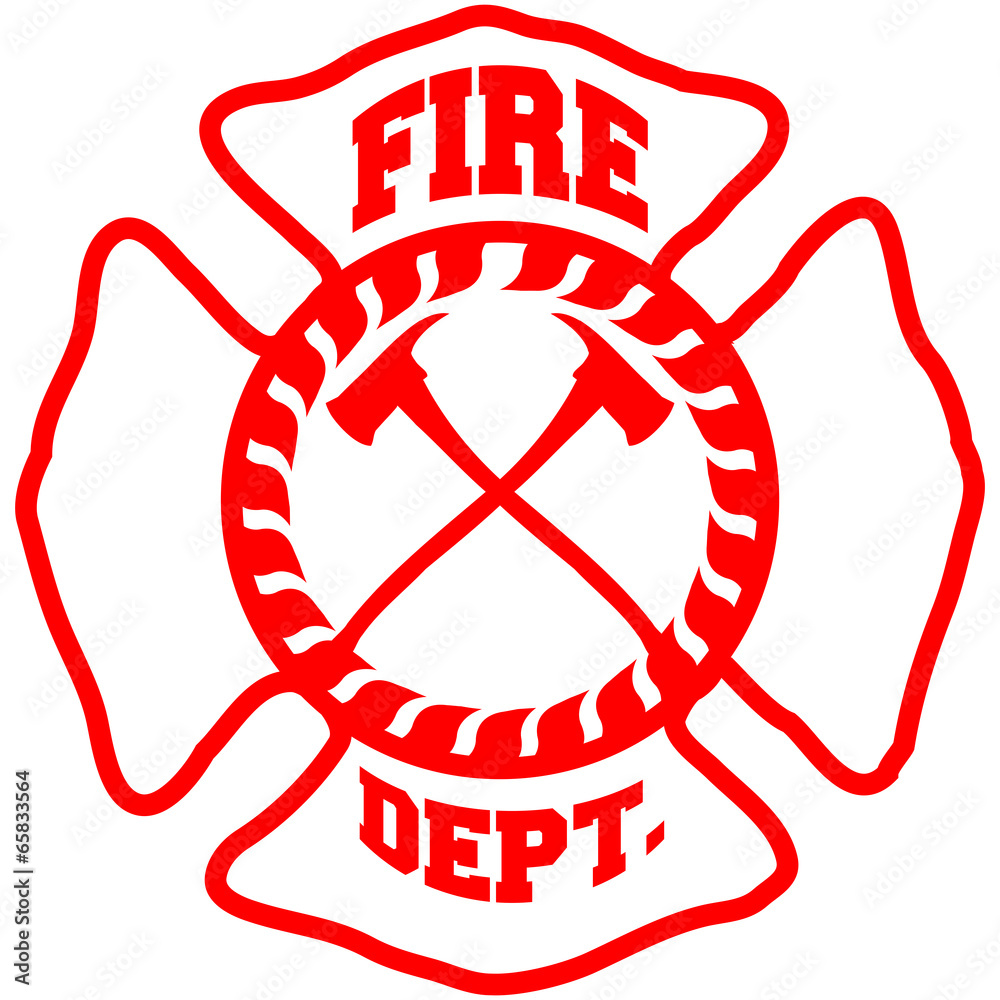 Feuerwehr Logo Symbol Stock-Illustration | Adobe Stock