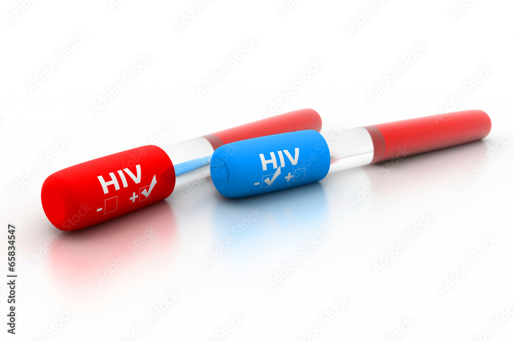 HIV positive and negative Stock Illustration | Adobe Stock