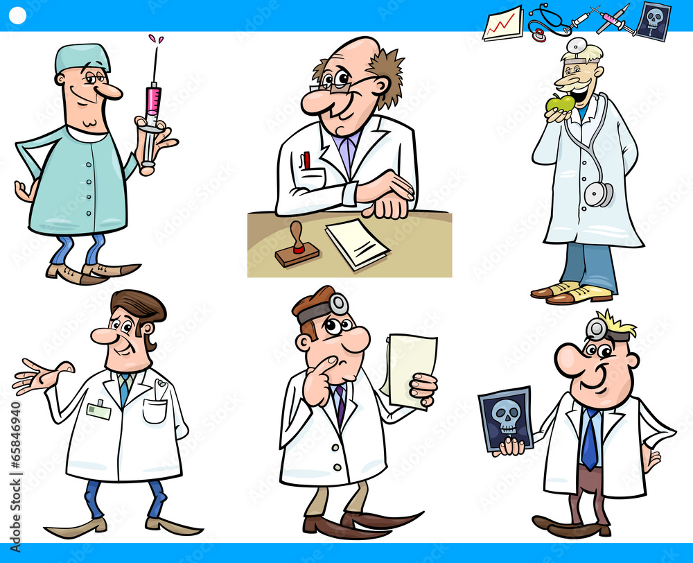 cartoon medical staff characters set Stock Vector | Adobe Stock