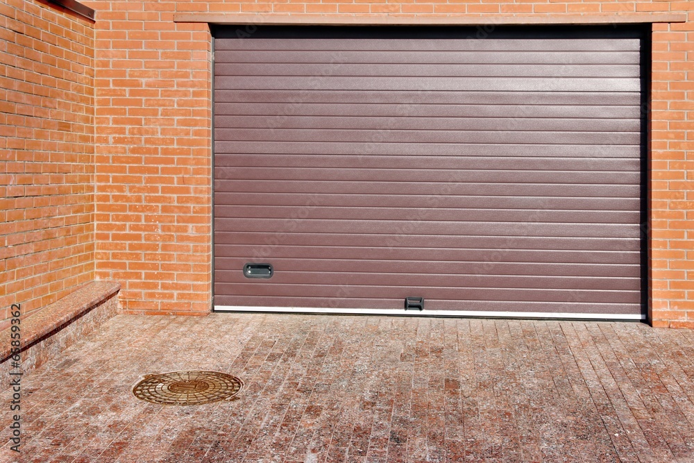 Automatic Garage Gate Stock Photo | Adobe Stock