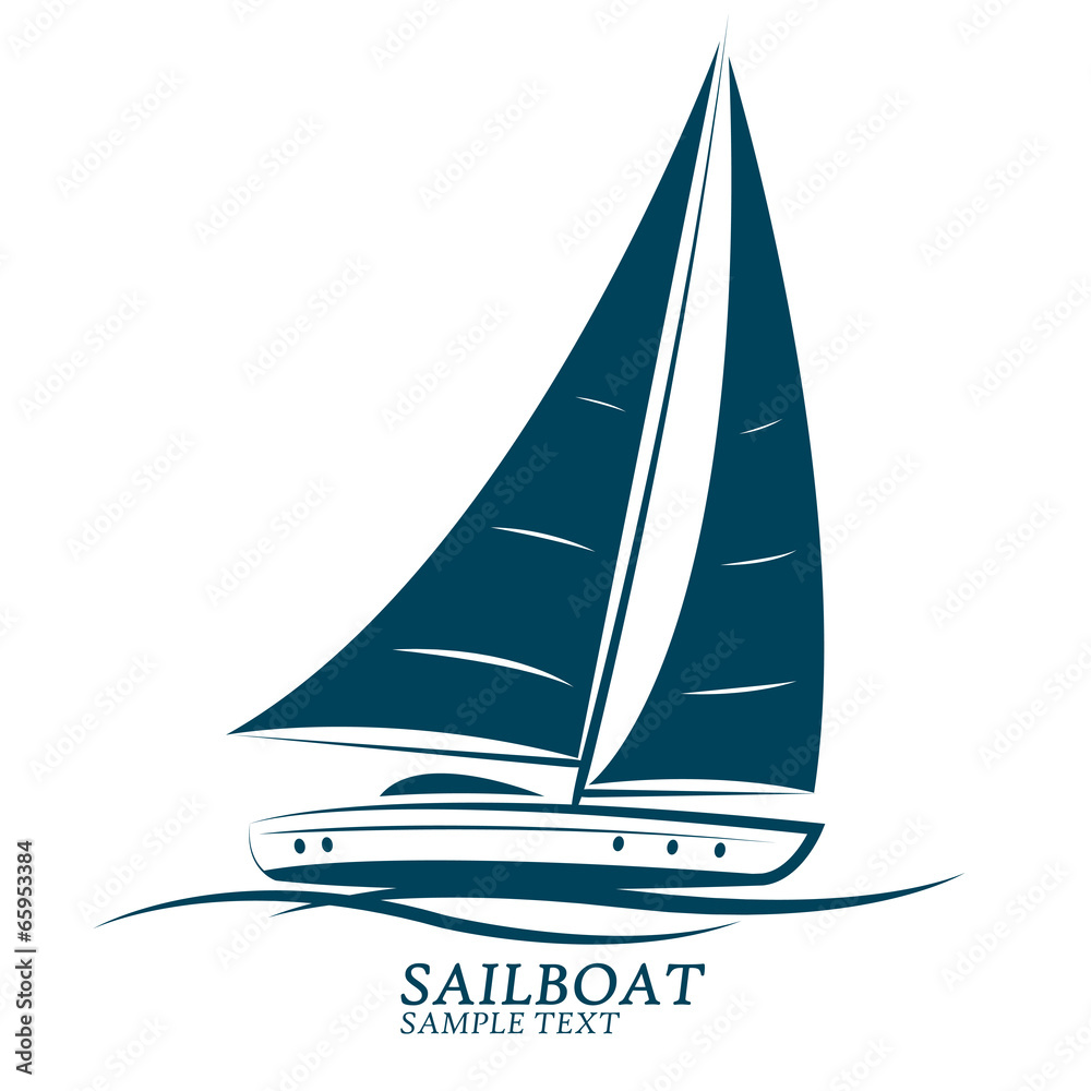 sailing boats vector.illustration Stock Vector | Adobe Stock