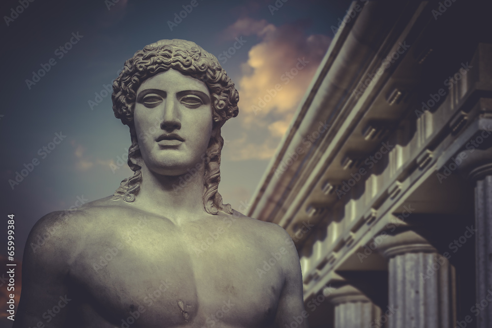 Greek Sculpture, Statue of Hercules Stock Photo | Adobe Stock