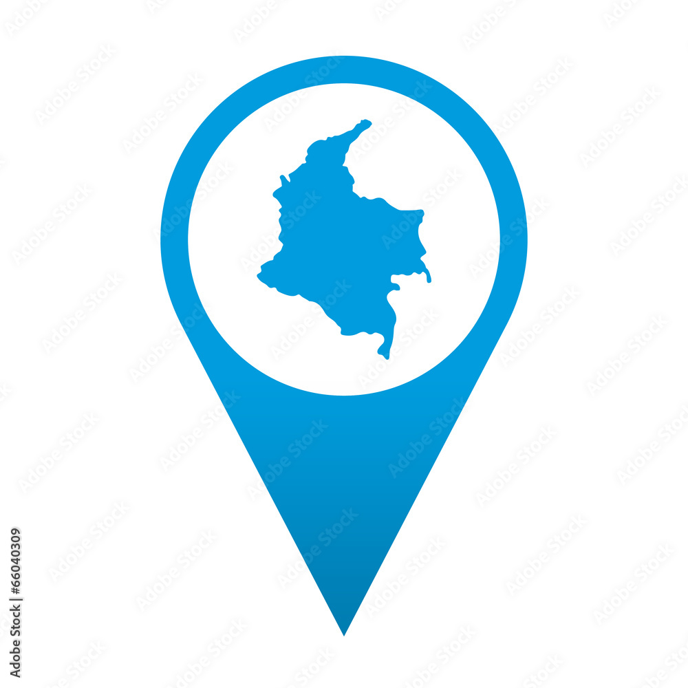 Icono localizacion Colombia Stock Illustration | Adobe Stock