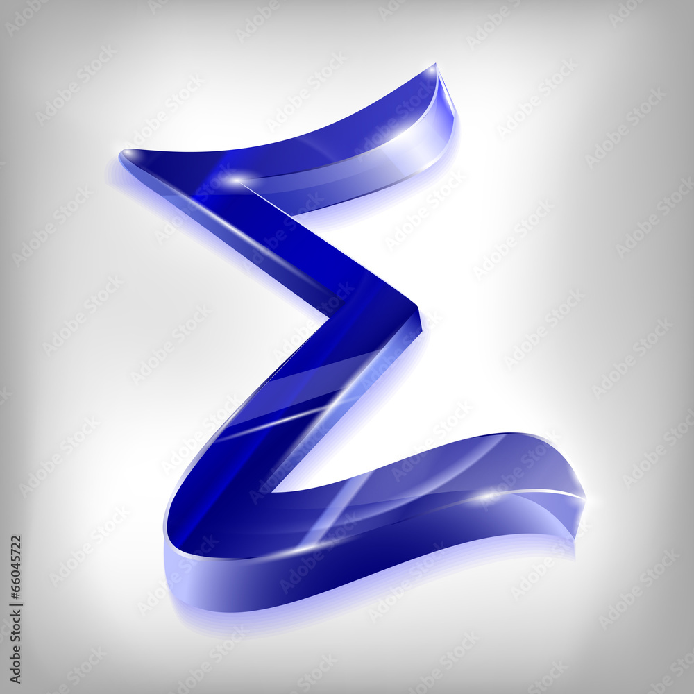 letter of the Greek sigma alphabet Stock Vector | Adobe Stock