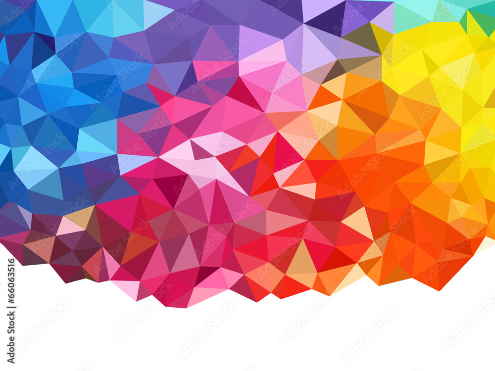 Geometric rainbow background Stock-Vektorgrafik | Adobe Stock