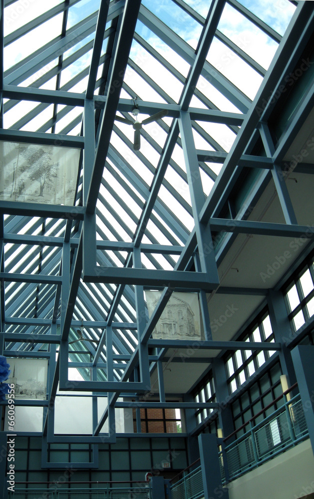 Atrium Roof Structure Stock Photo | Adobe Stock