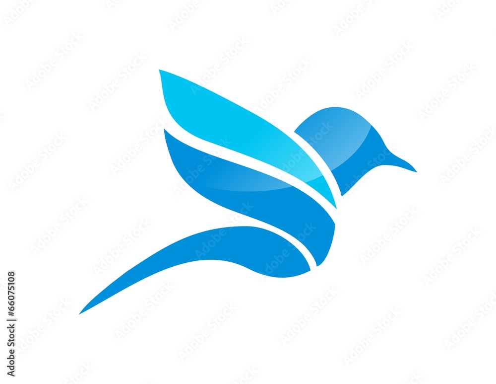 bird logo abstract icon internet social media symbol Stock Vector ...