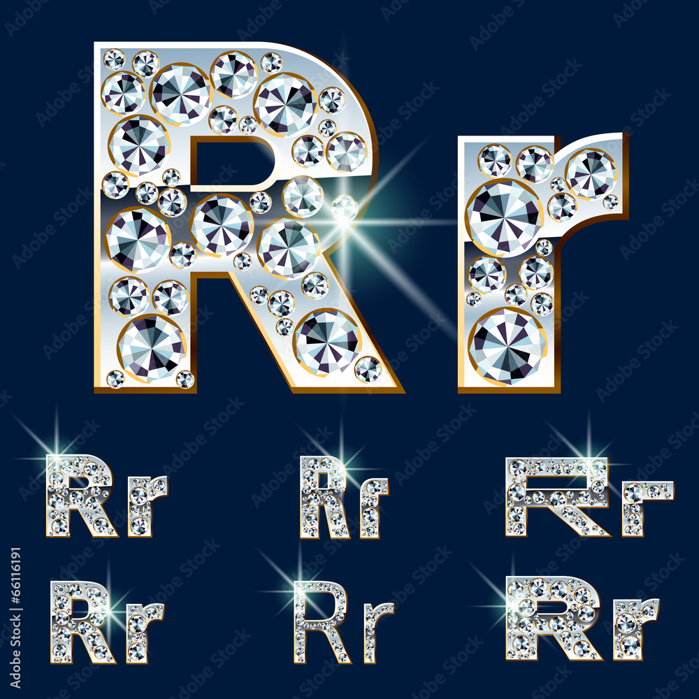 Letter R In Diamond