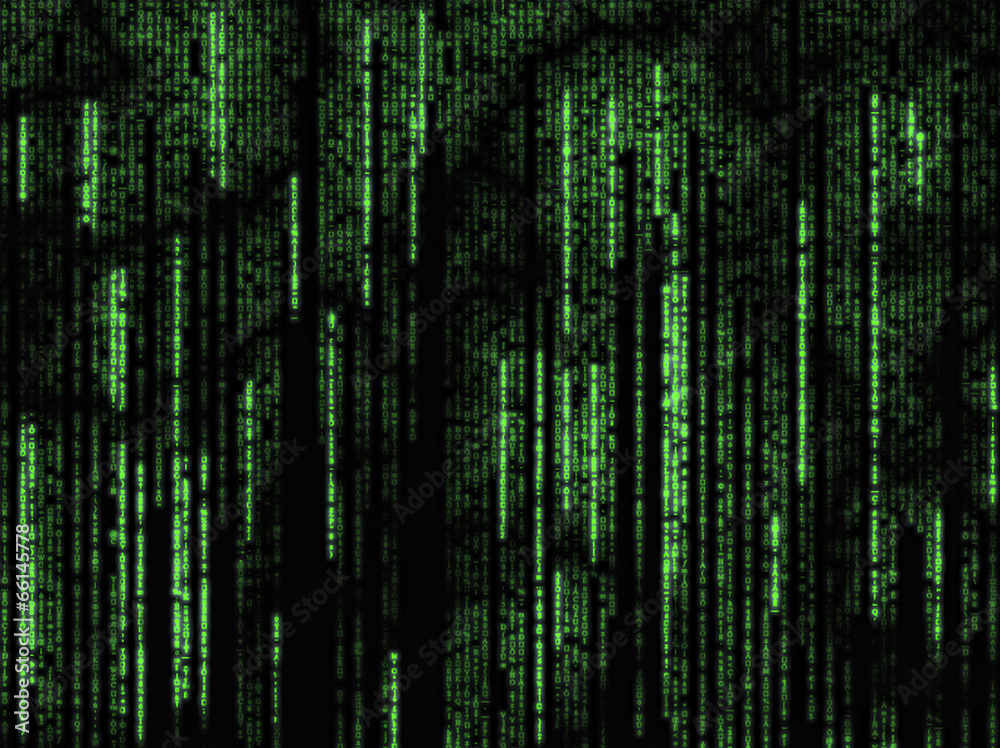 Matrix Schriftzeichen Stock Illustration | Adobe Stock