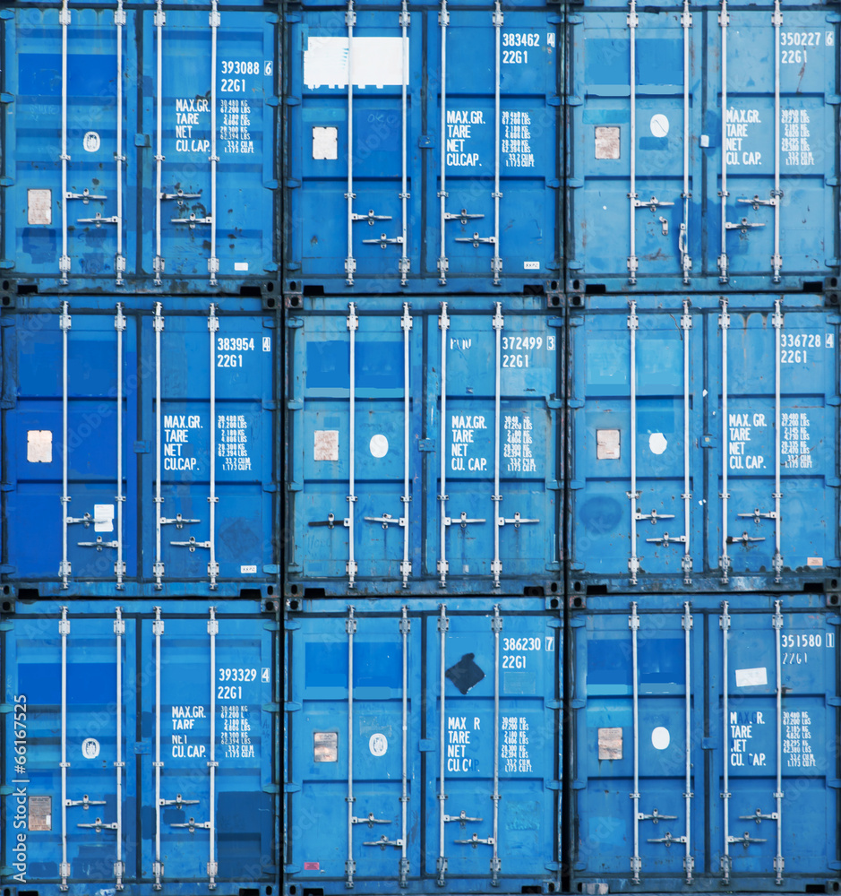 Stack of Cargo Containers at the docks Stock Photo | Adobe Stock