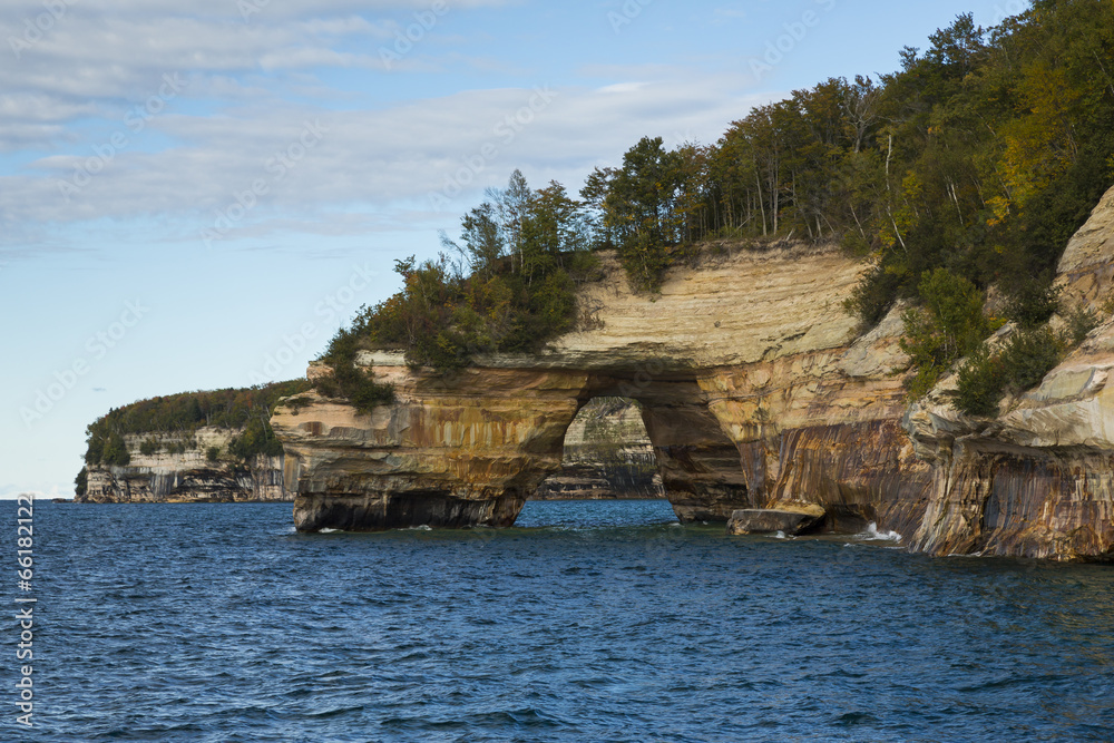 Lake Superior Pictured Rocks Stock Photo | Adobe Stock
