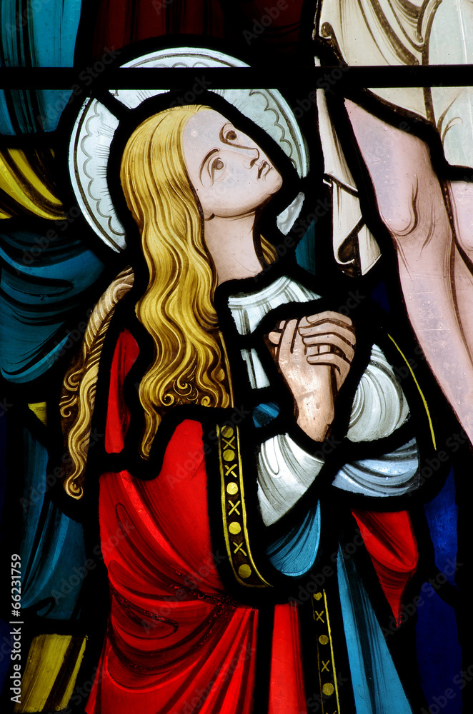 Mary Magdalene at the cross Stock Photo | Adobe Stock