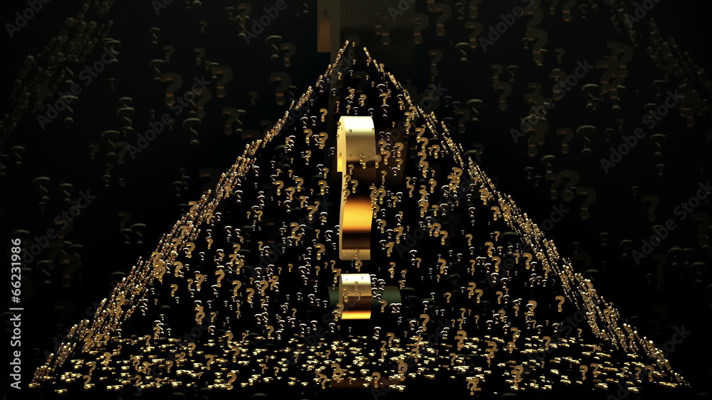 Pyramid of Question marks episode 2 vídeo de Stock | Adobe Stock