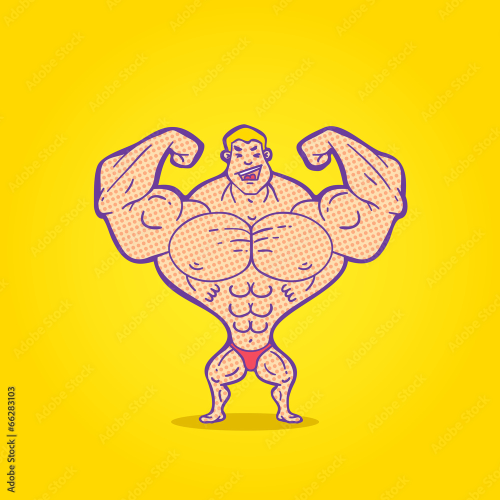 bodybuilder Stock Vector | Adobe Stock