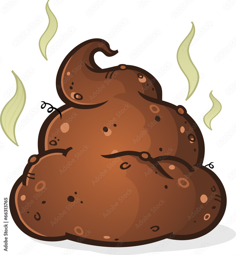 Poop Pile Cartoon Stock Vector | Adobe Stock