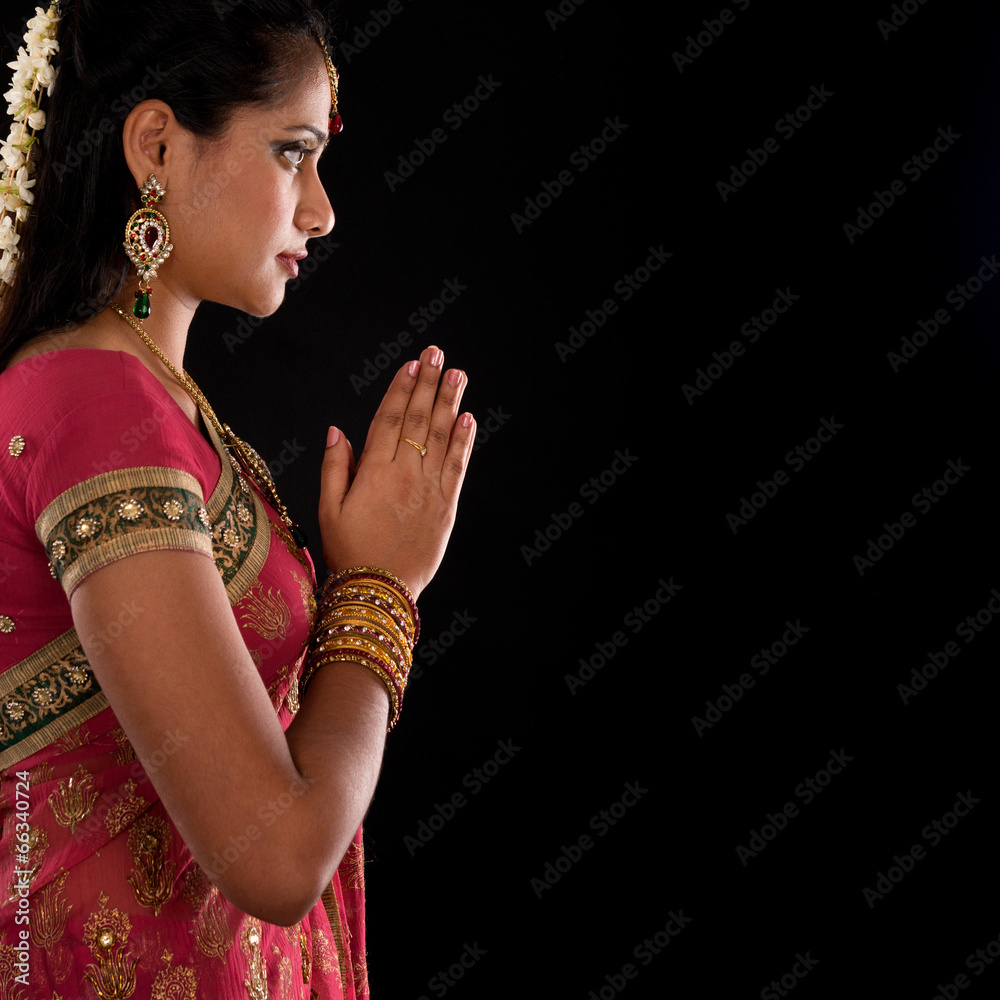 Hindu prayer Stock Photo | Adobe Stock