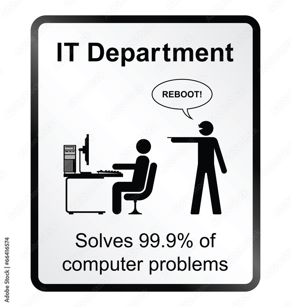 IT Department Information Sign Stock-Vektorgrafik | Adobe Stock