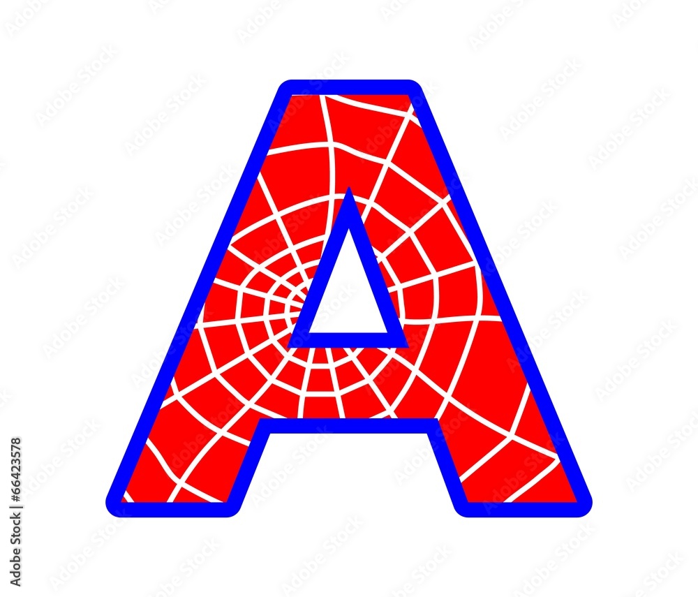 A letter - spider web alphabet Stock Vector | Adobe Stock