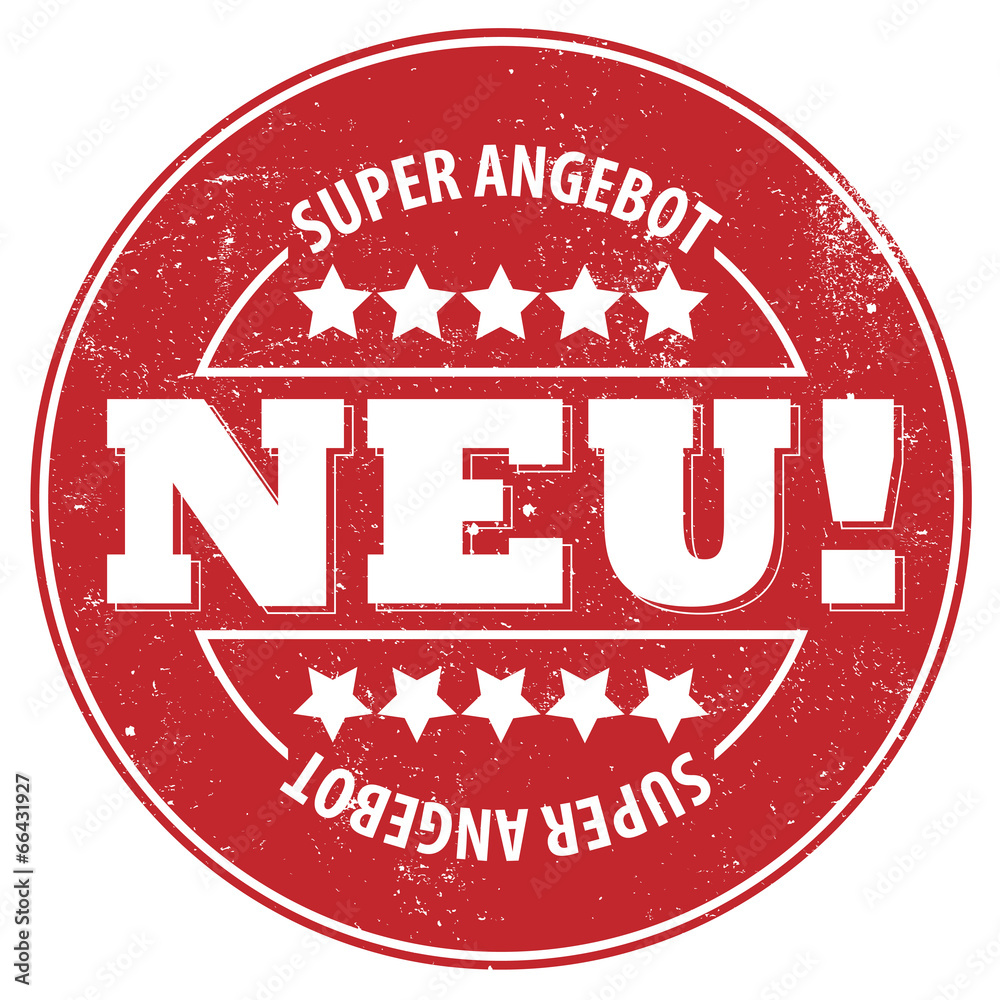 Neu! Button, Icon Stock Vector | Adobe Stock