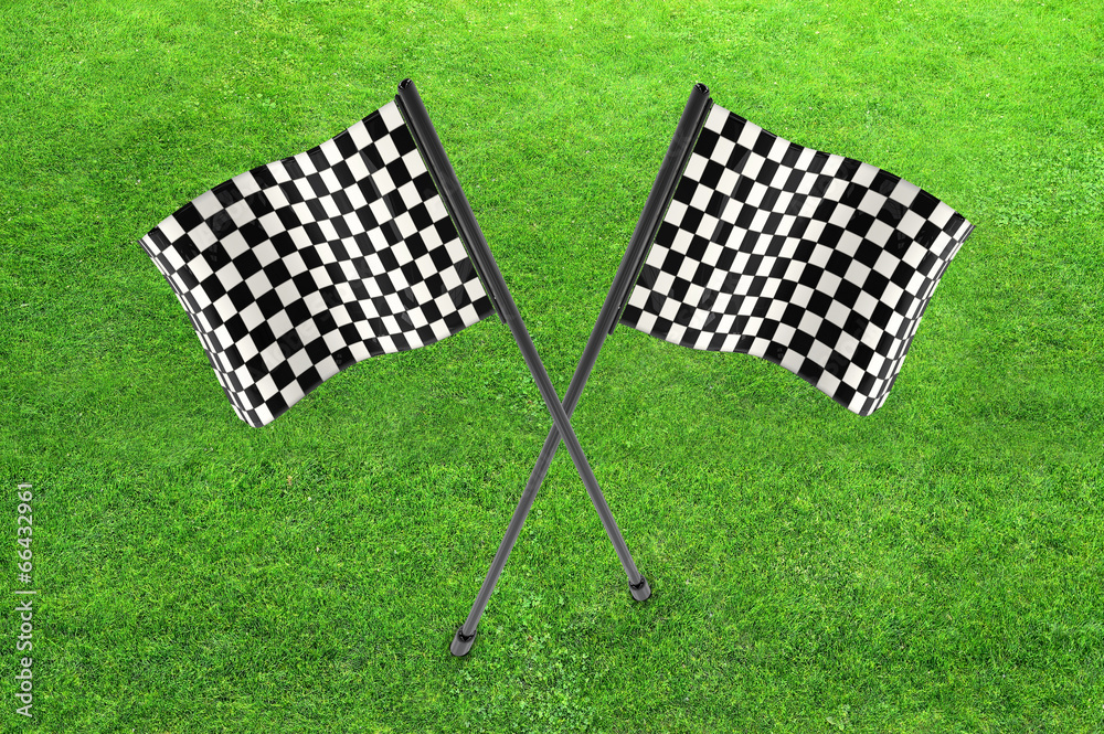 Zielfahnen - 3D Render Stock-Foto | Adobe Stock