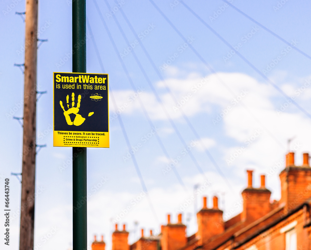 Poster SMARTWATER Burglar deterrent signage – Wall Art | UkPosters