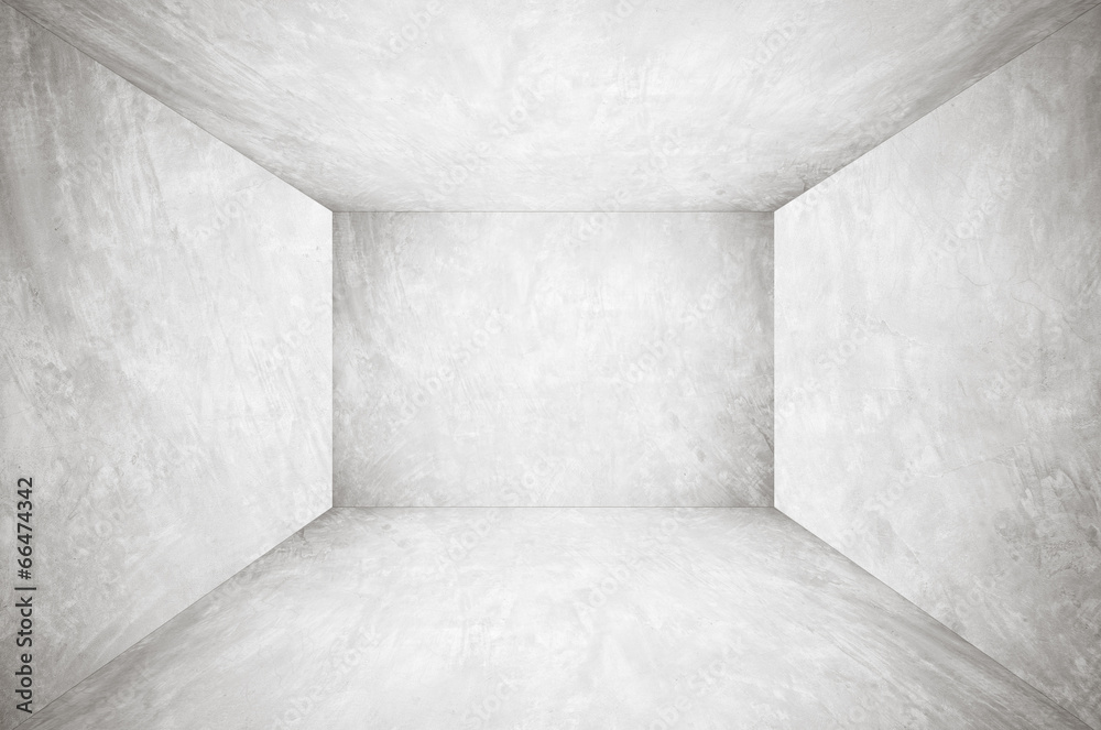 Empty cement room perspective background, template. wall mural ...