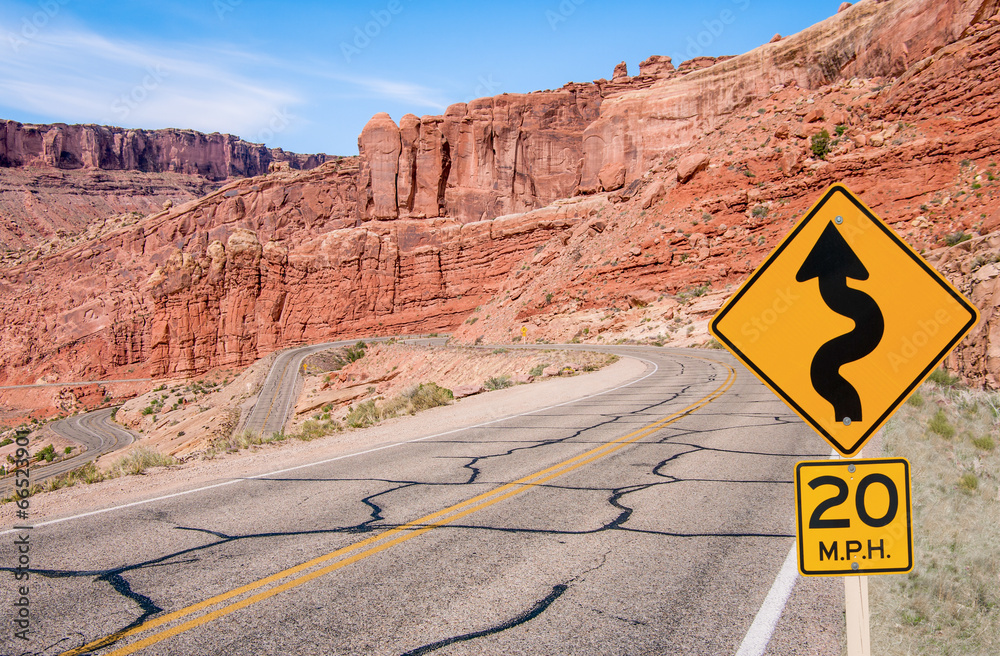 S-Curves Sign Stock Photo | Adobe Stock