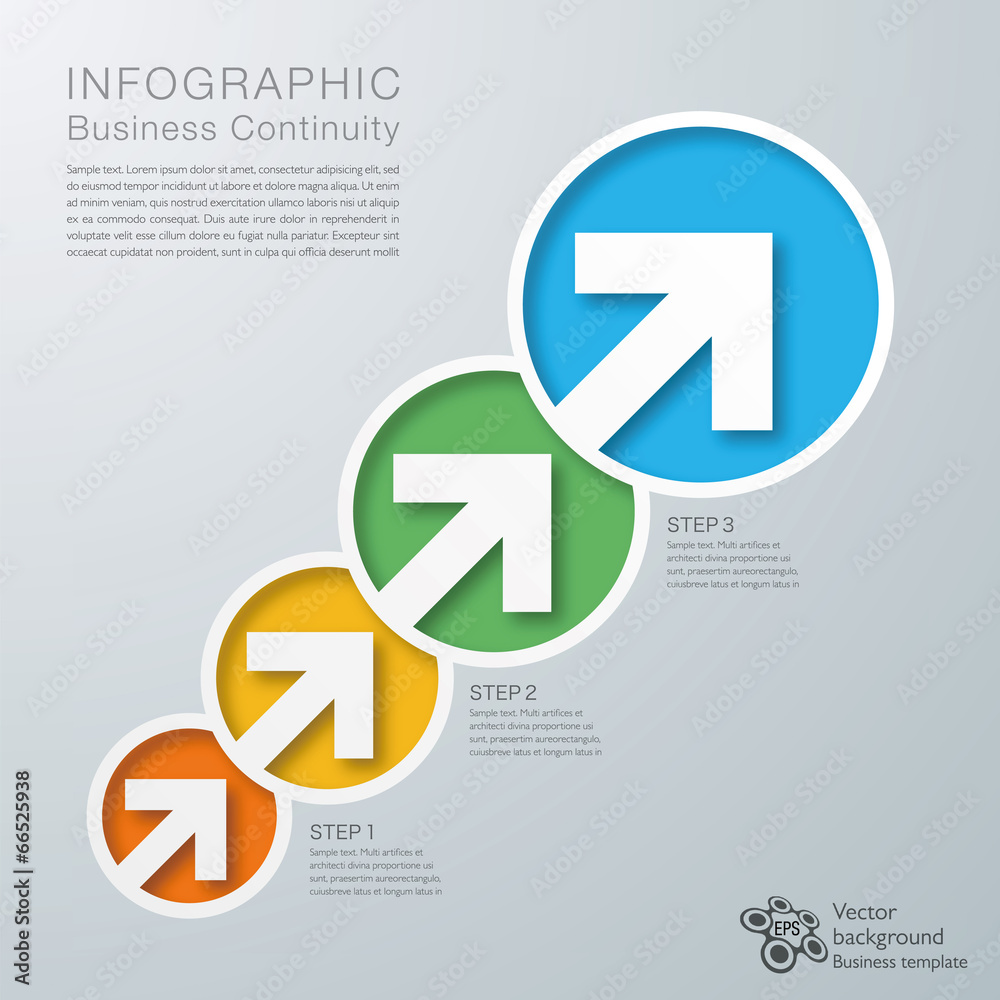 Infographics Vector Background BCP Process Stock Vector | Adobe Stock