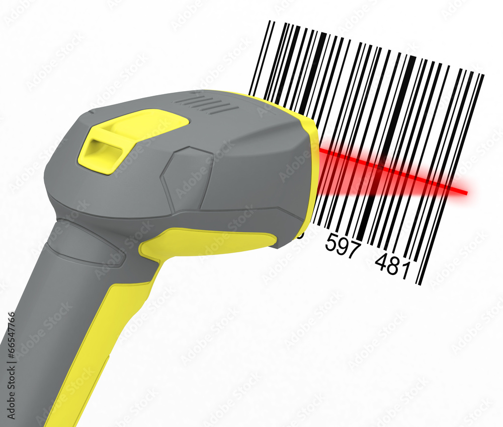 barcode scanner Stock-Illustration | Adobe Stock