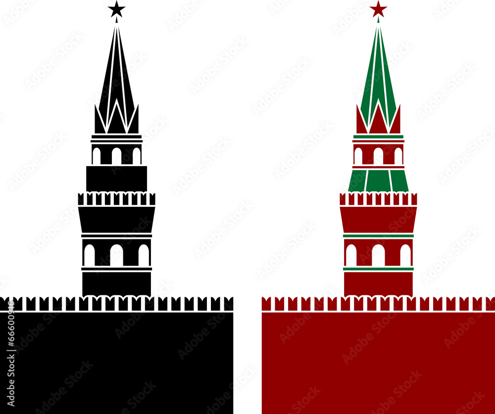 russian tower. stencil Stock Vector | Adobe Stock