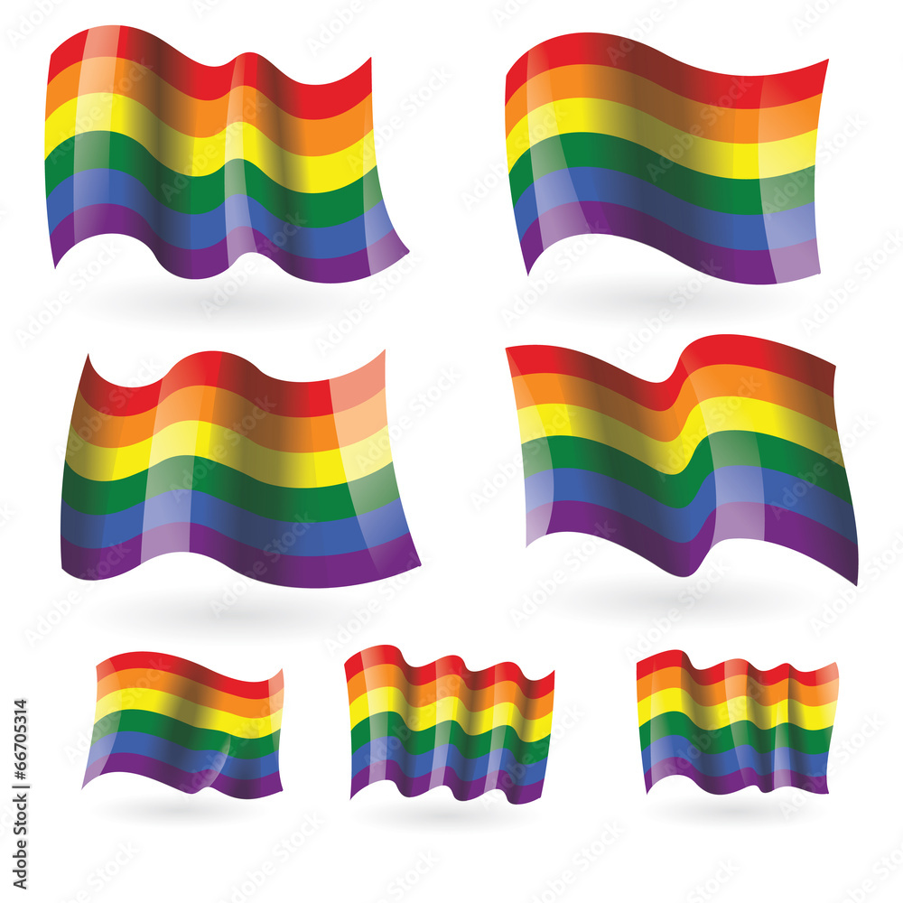 Gay Pride Flags - Design Elements Stock Vector | Adobe Stock