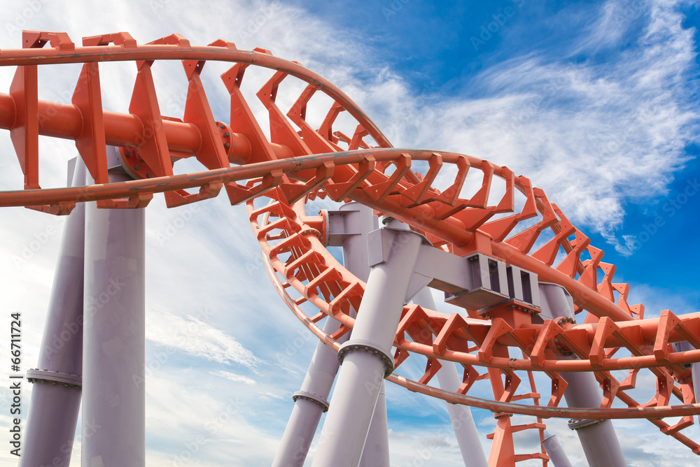 Roller coaster Stock Photo | Adobe Stock