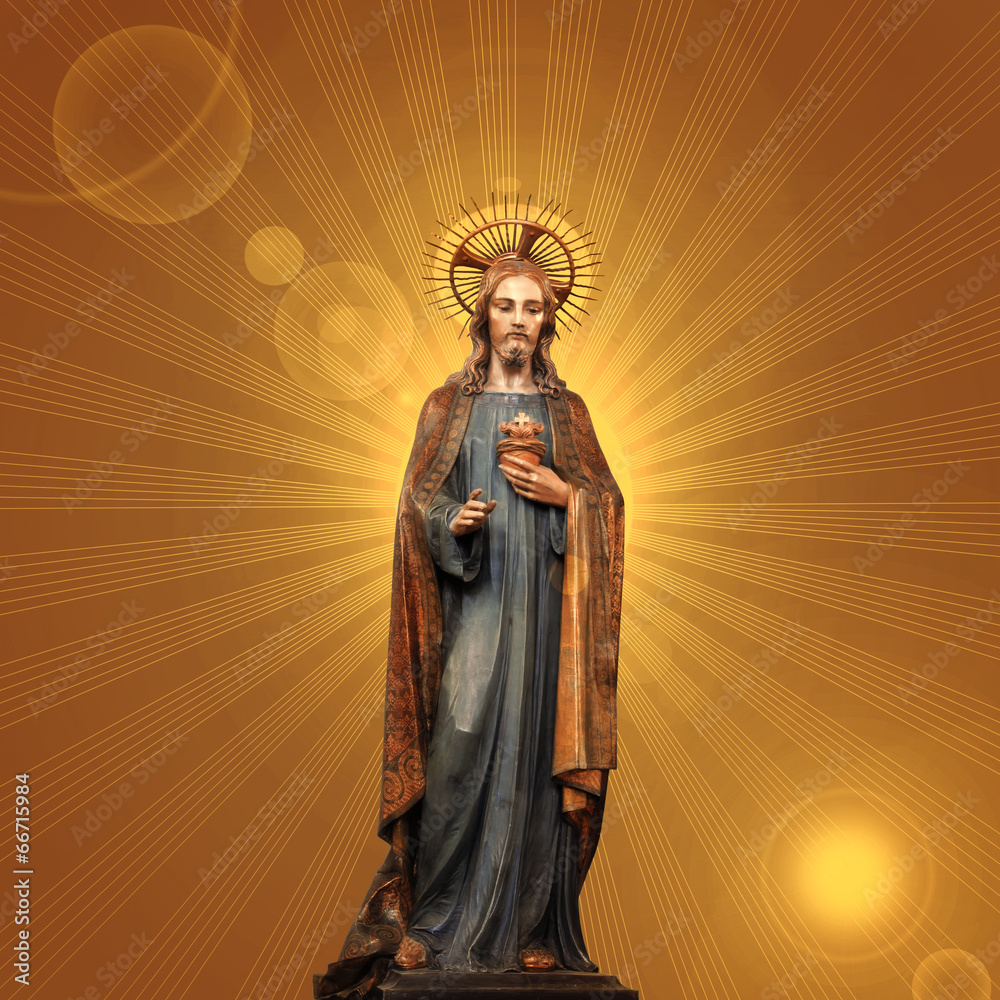 Jesus sun and rays sky background Stock Photo | Adobe Stock