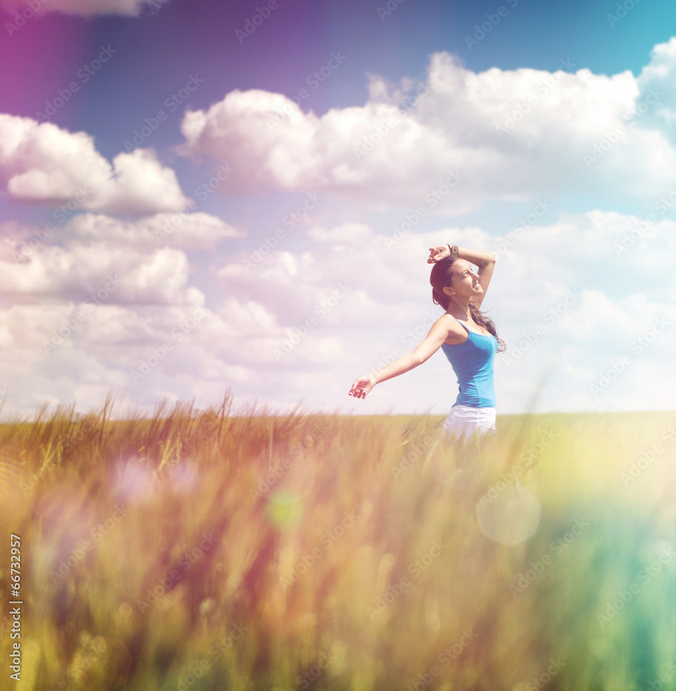 Frolicking Through A Field