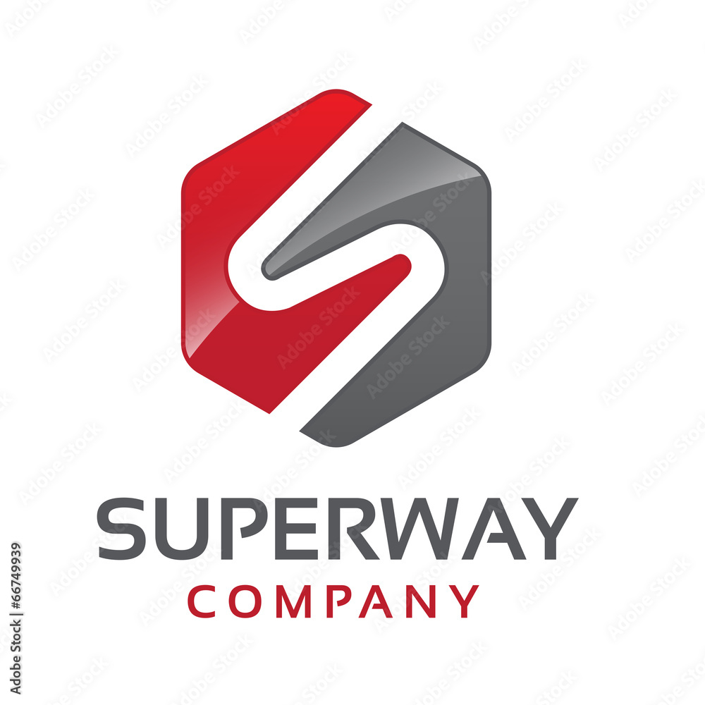 Superway Letter S Logo Stock Vector | Adobe Stock