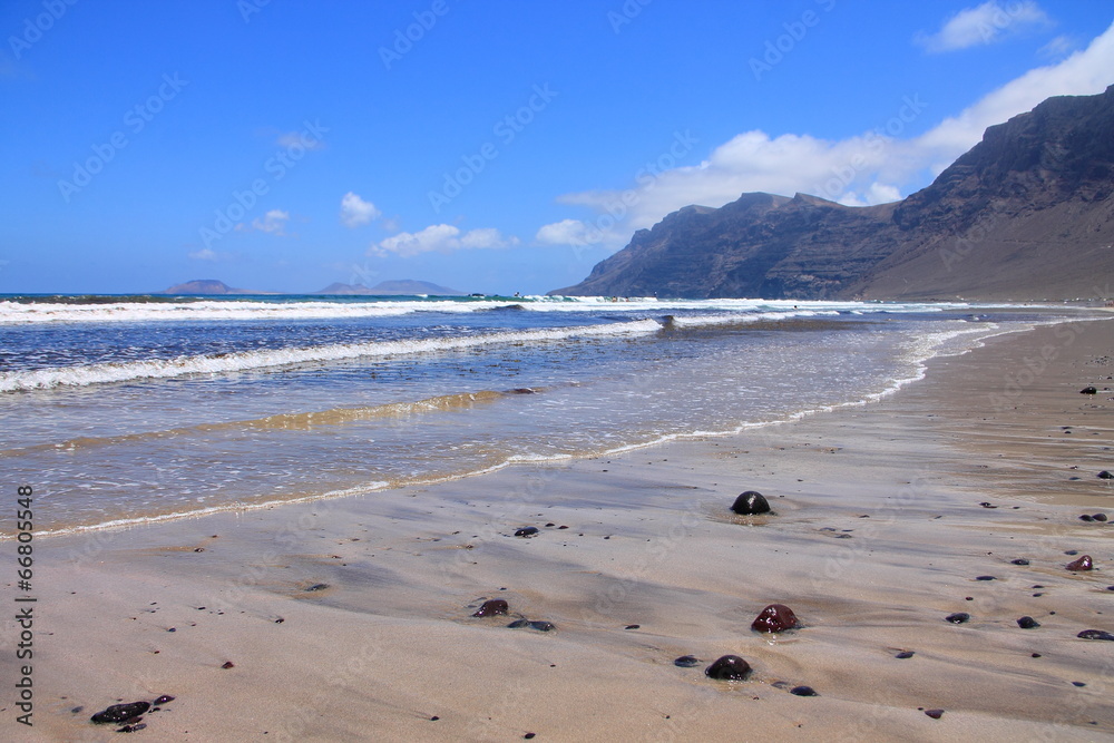 Playa de Famara, Lanzarote Stock Photo | Adobe Stock
