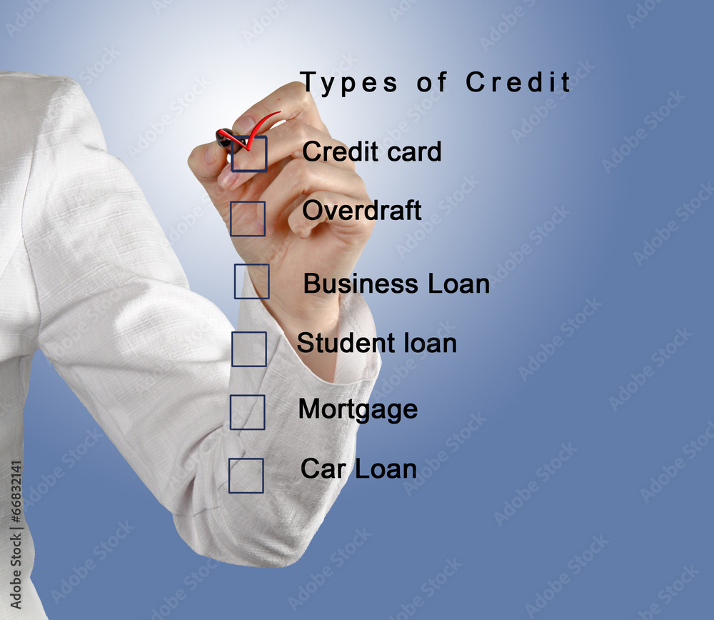 Types of credit Stock Photo | Adobe Stock