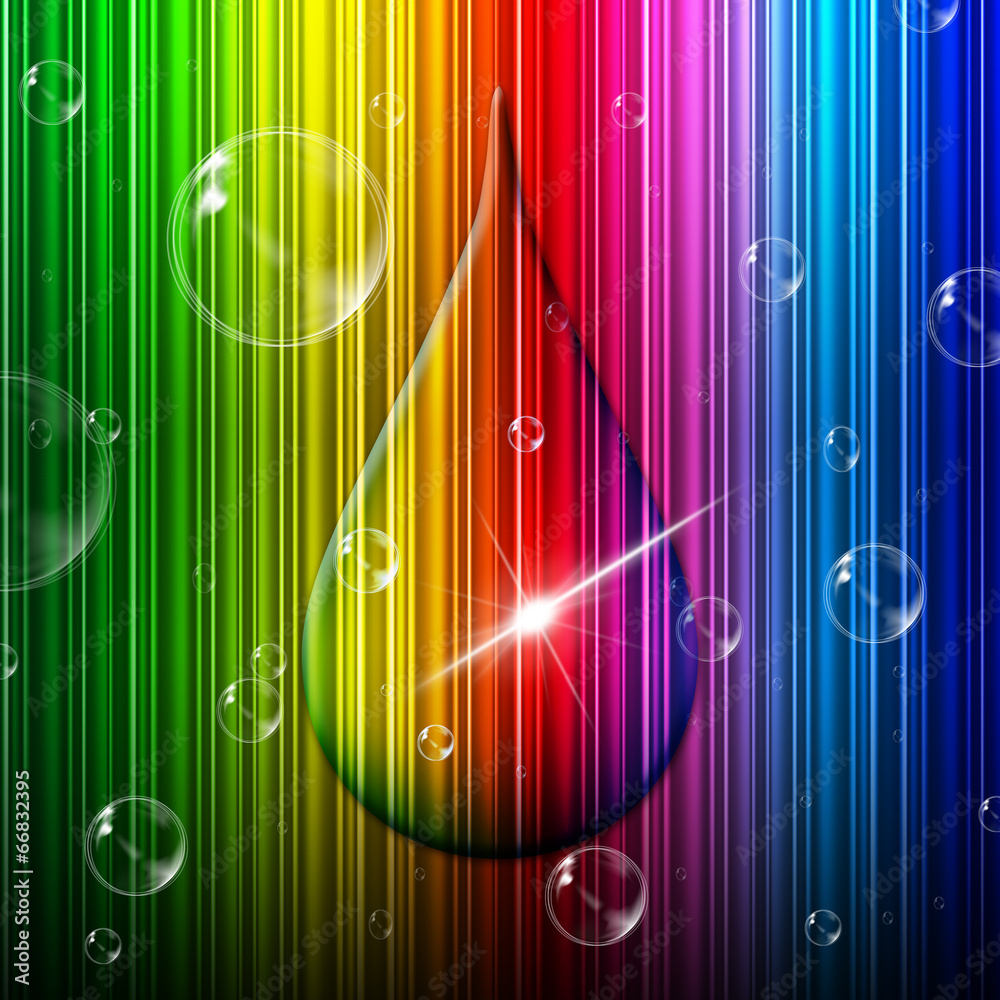 Rain Drop Indicates Color Swatch And Backgrounds Stock-Illustration ...