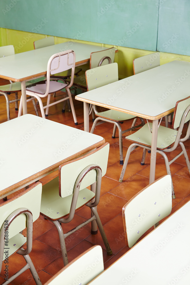 Interior of elementary school room Stock Photo | Adobe Stock