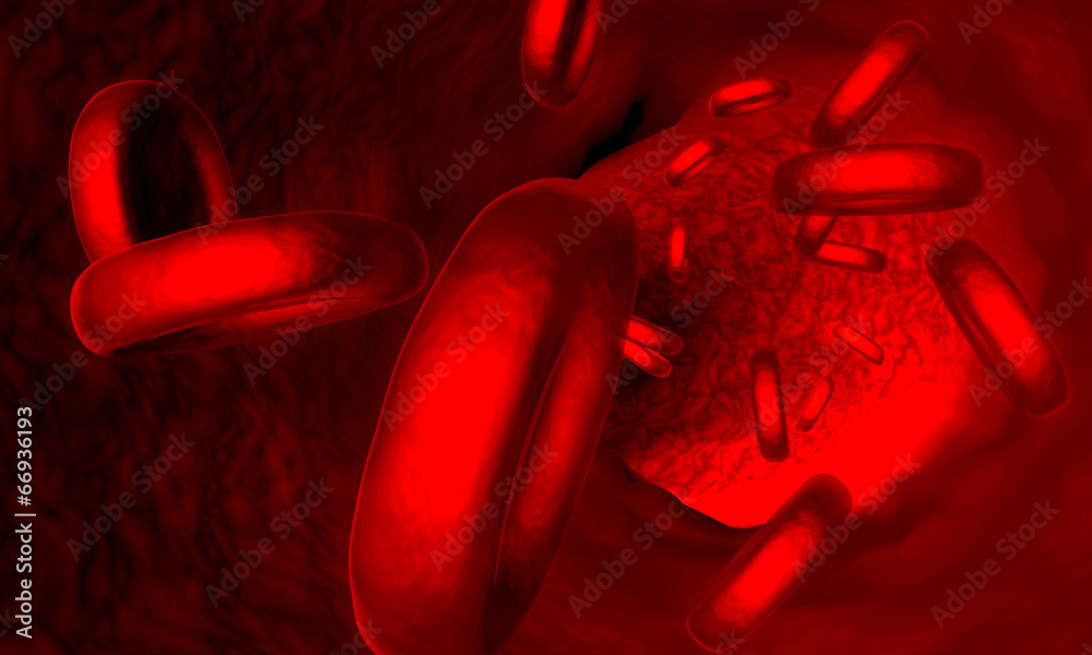 Red blood cells responsible for oxygen carrying over Stock Illustration ...